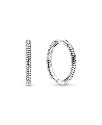 Pandora Moments Charm Hoop Earrings - Macy's