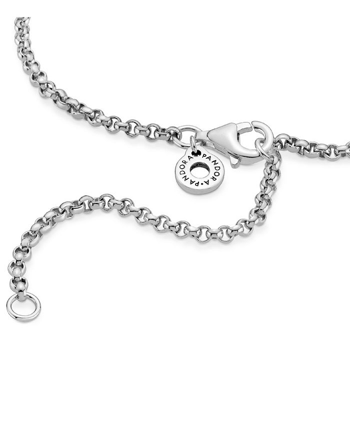 Pandora Moments Sterling Silver Rolo Chain Necklace - Macy's