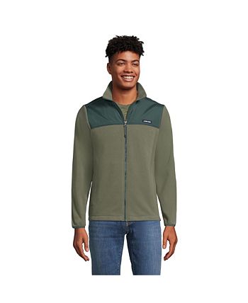 Lands' End Men's Fleece Full Zip Jacket - Macy's