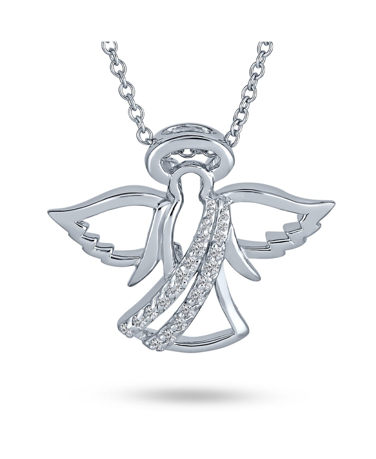Click here for Bling Jewelry Spiritual Delicate Petite Cz Angel P... prices