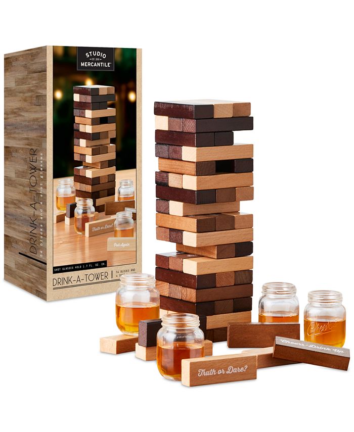 Studio Mercantile All-Natural Wood Block Stacking Game - Macy's