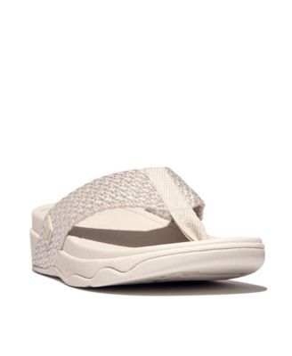 FitFlop Women's Surfa Multi-Tone Webbing Toe-Post Sandals - Macy's