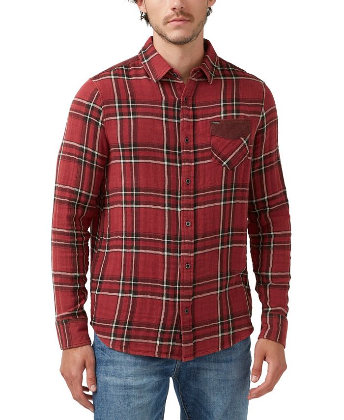Buffalo David Bitton Men's Sujay Plaid Long Sleeve Shirt - Macy's
