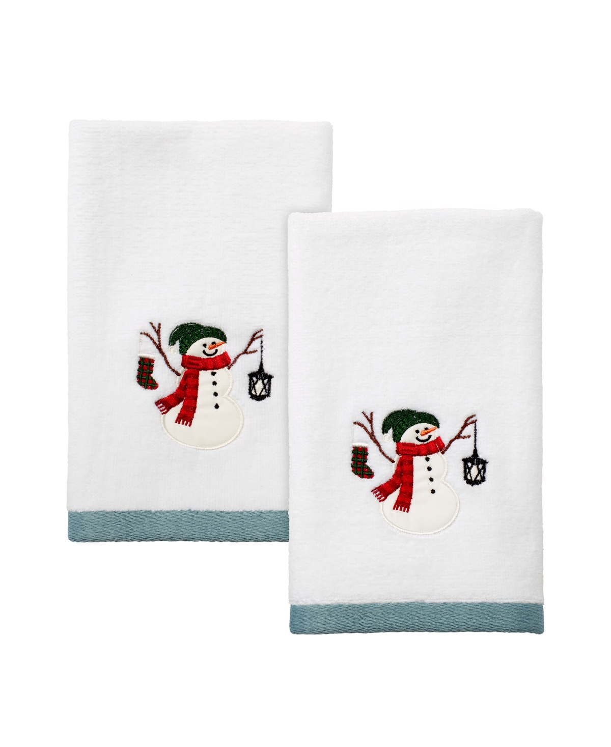 Click here for Avanti Snowman Park Cotton 2 Pack Fingertip Towel... prices