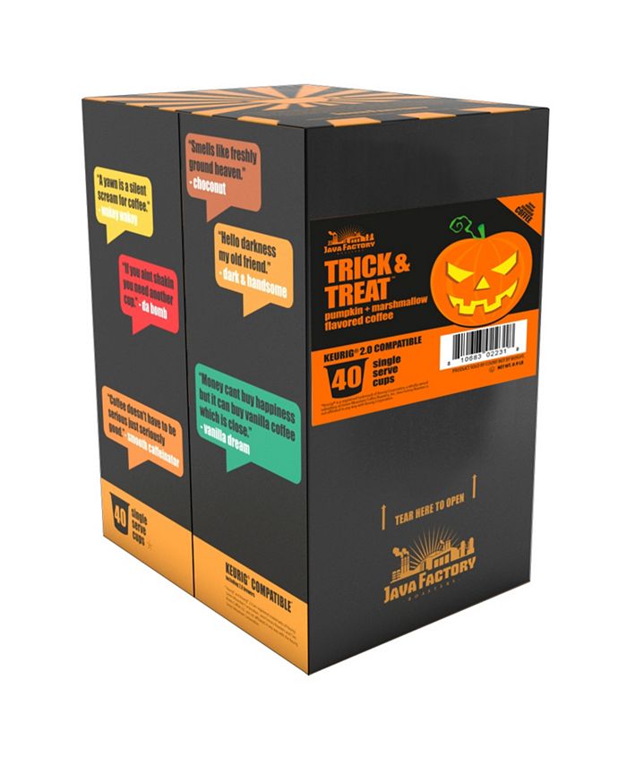 Java Factory Flavored Pumpkin Marshmallow Coffee Pods, Trick and Treat ...