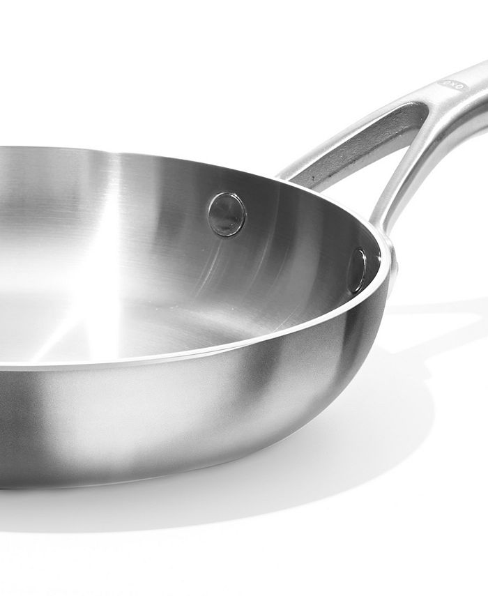 OXO Mira Tri-Ply Stainless Steel 12" Frying Pan - Macy's