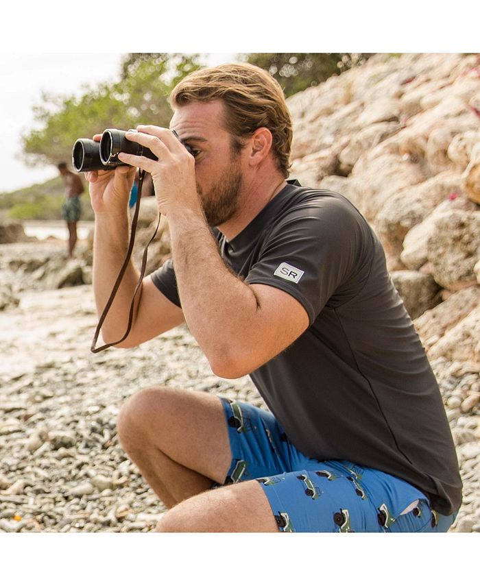 Snapper Rock Men's Slate SS Rash Top - Macy's