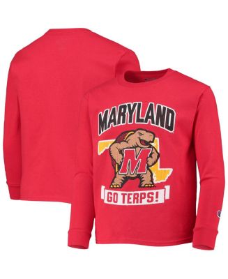 Big Boys Champion Red Distressed Maryland Terrapins Strong Mascot Team ...
