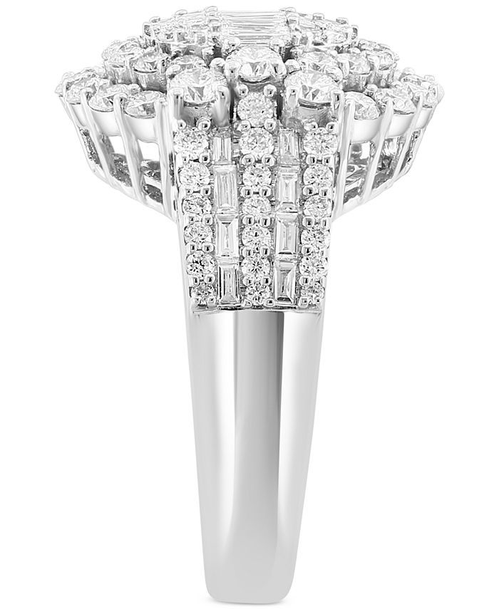 EFFY Collection EFFY® Diamond Round & Baguette Cluster Ring (2 ct. t.w ...