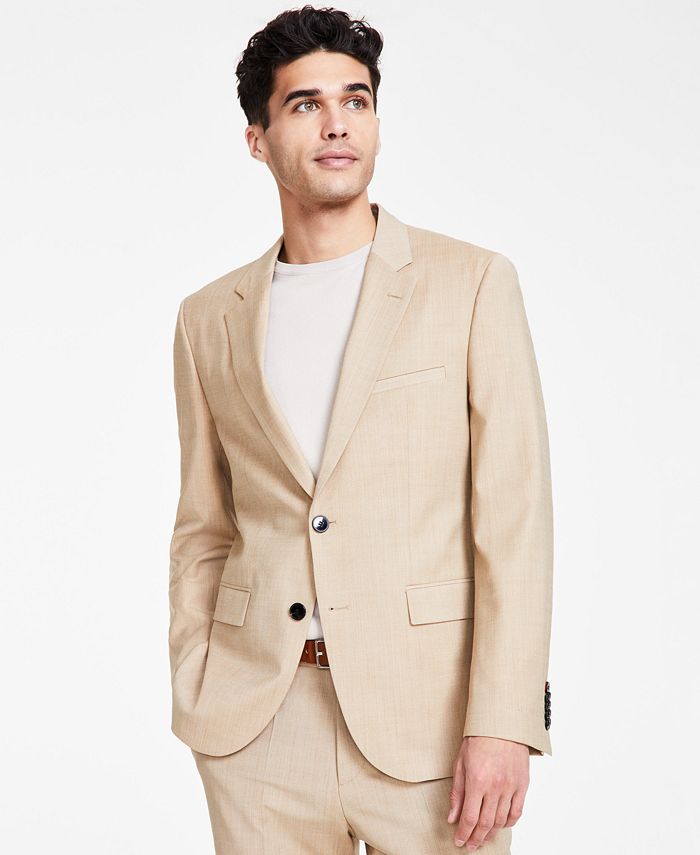 HUGO Boss Men's Slim Fit Tan Superflex Suit Jacket - Macy's