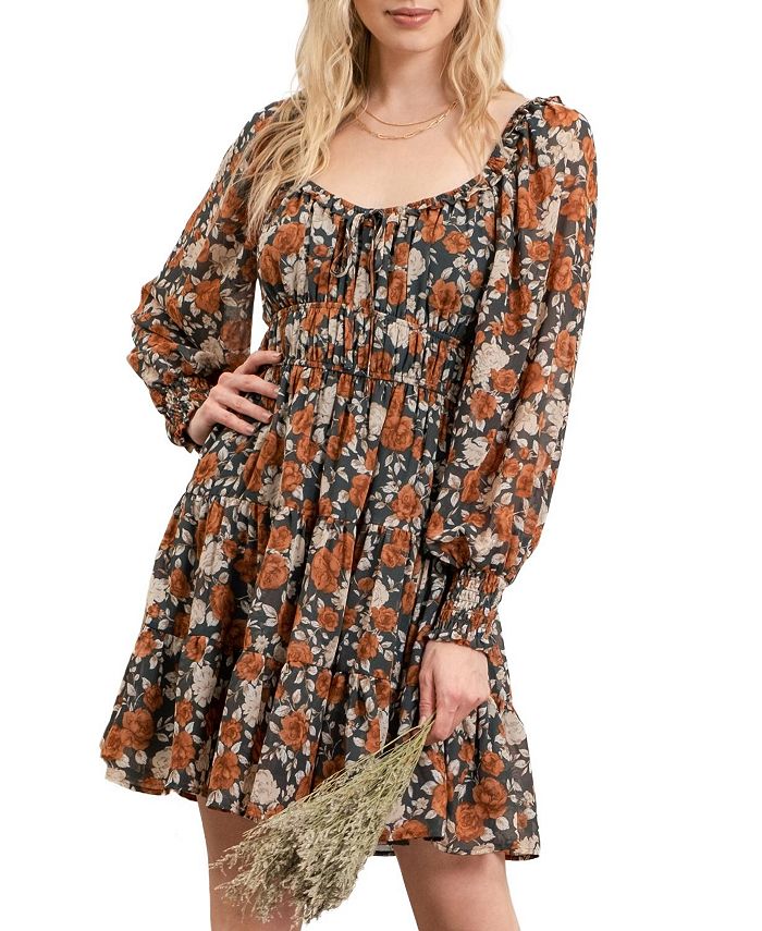 Blu Pepper Women's Floral Dress - Macy's