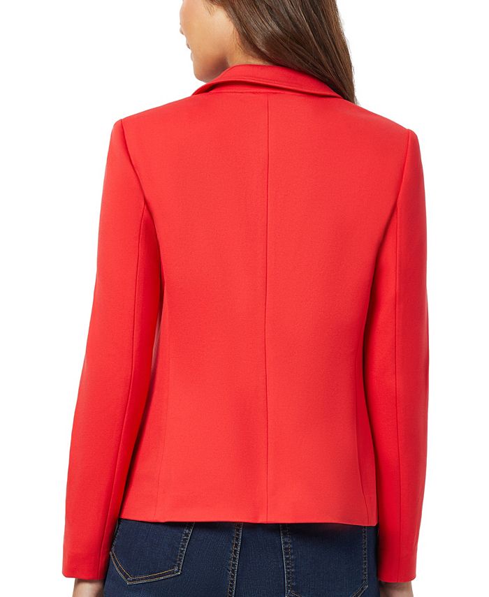 Jones New York Petite Faux Double-Breasted Blazer - Macy's