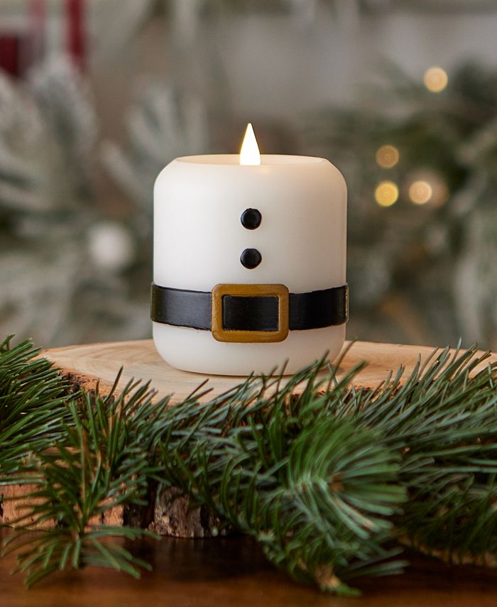 Seasonal Snowman LED Soft Flame 4 x 5 - Macy's