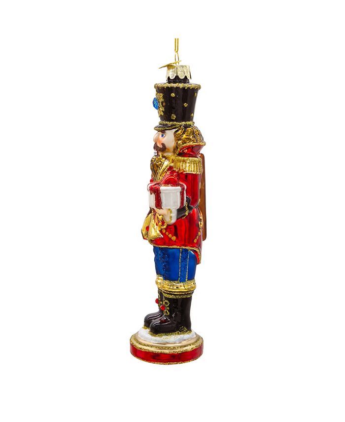 Kurt Adler 7" Bellissimo Glass Nutcracker Ornament - Macy's