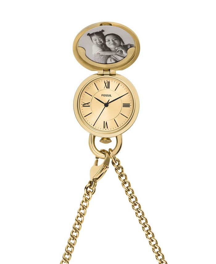 Fossil Women's Jacqueline Three-Hand Gold-Tone Stainless Steel Watch ...