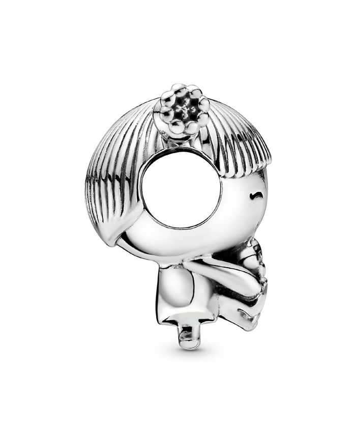 Pandora Sterling Silver Little Girl Charm - Macy's