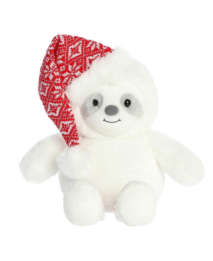 Aurora Large Snowballs Crispin Snowball Sloth Holiday Festive Plush Toy ...