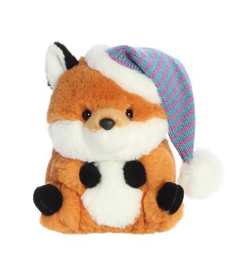 Aurora Small Fern Fox Rolly Pet Festive Plush Toy Orange 5.5" - Macy's