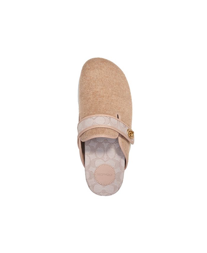 COACH Men's Signature Jacquard Slip On Clog Shoes - Macy's