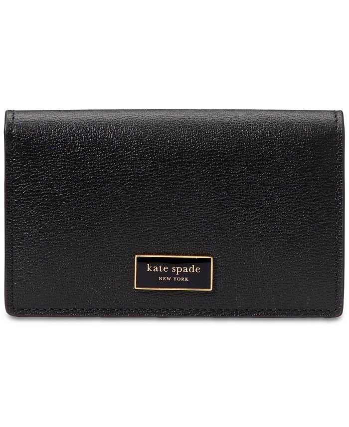 kate spade new york Katy Textured Leather Small Bifold Snap Wallet - Macy's