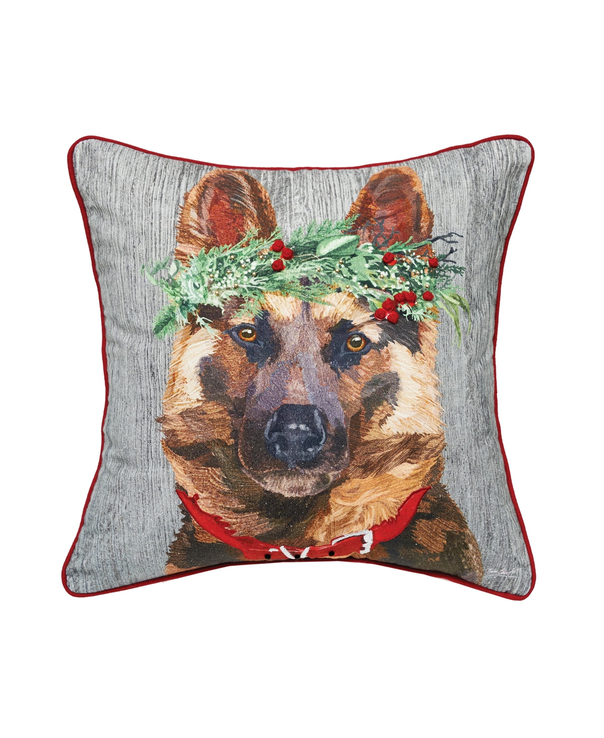 Click here for C&F Home 18 x 18 German Shepard Dog Wearing a Red... prices
