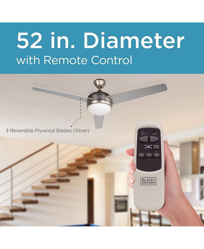 BLACK+DECKER 52 inch Ceiling Fan with Remote Control - Macy's