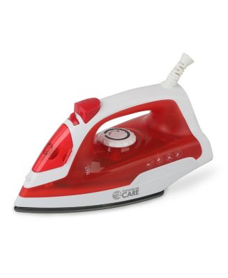 Commercial Care 1200 Watts Steam Iron, Red - Macy's
