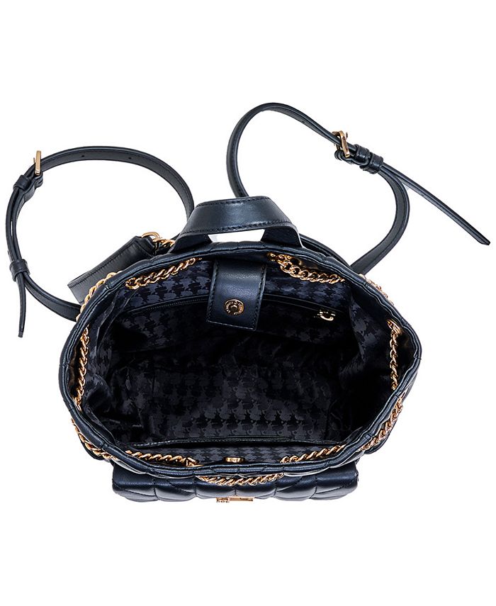 KARL LAGERFELD PARIS Lafyette Small Quilted Leather Backpack - Macy's