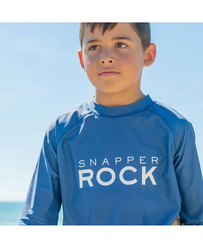 Snapper Rock Denim Logo LS Rash Top - Macy's