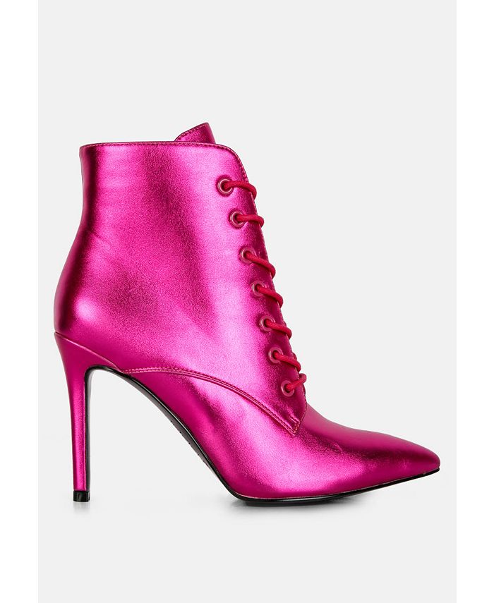 Rag & Co PIET Womens Metallic Stiletto Ankle Boot - Macy's