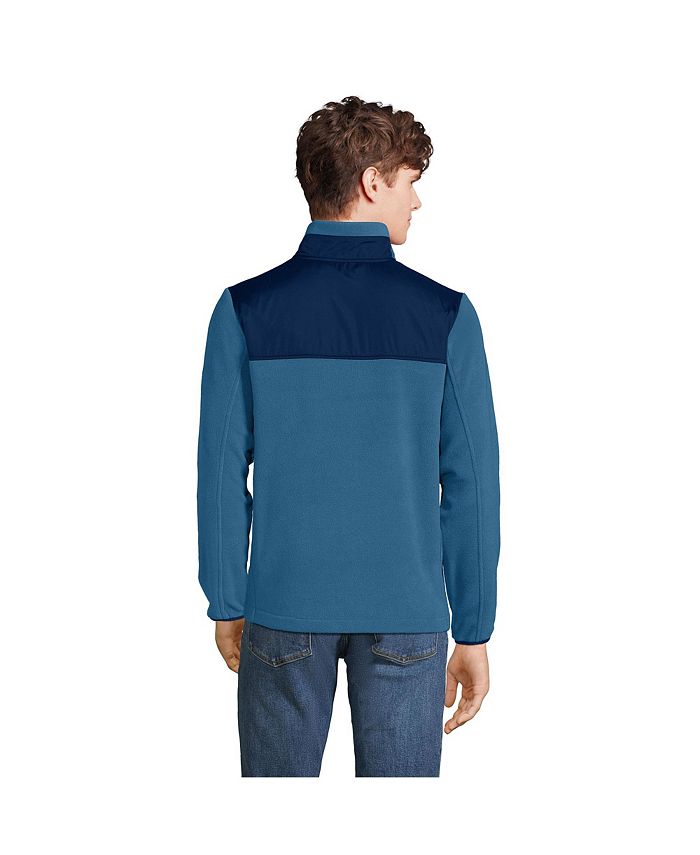Lands' End Men's Big & Tall Fleece Full Zip Jacket - Macy's