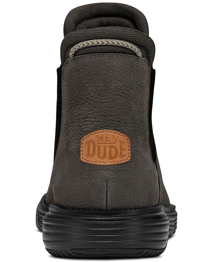Hey Dude Men's Branson Craft Leather Casual Chelsea Boots from Finish ...