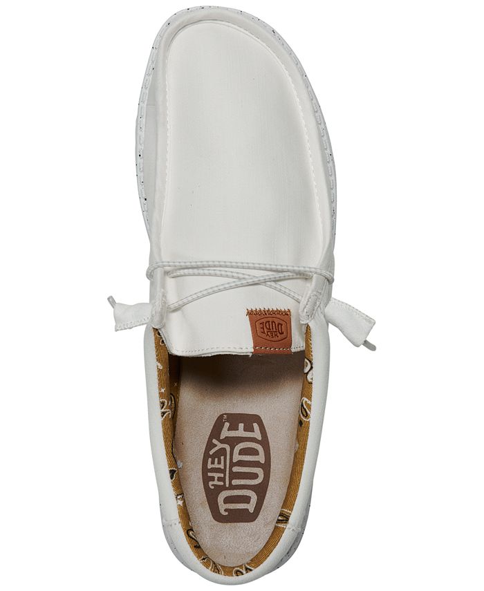 Hey Dude Men's Wally Washed Canvas Casual Moccasin Sneakers from Finish ...