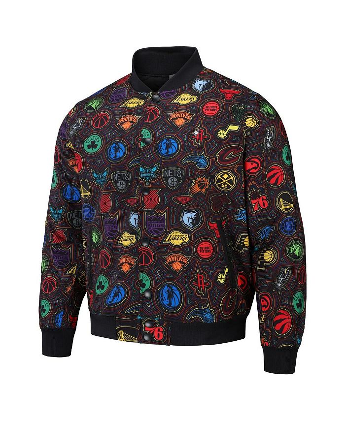 Staple Men's NBA x Black All Teams Fusion Full-Snap Jacket - Macy's