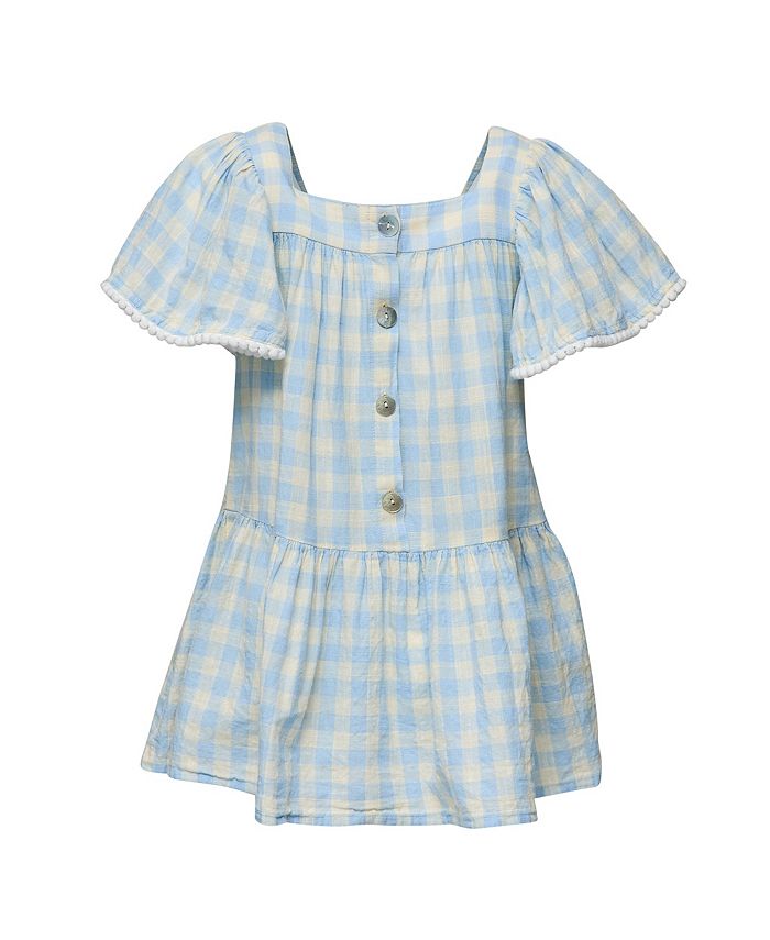 Snapper Rock Toddler, Child Girls Cornflower Gingham Beach Dress - Macy's