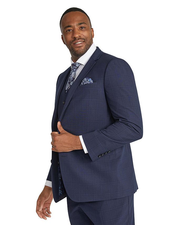 Johnny Bigg Big & Tall Damon Check Suit Jacket - Macy's