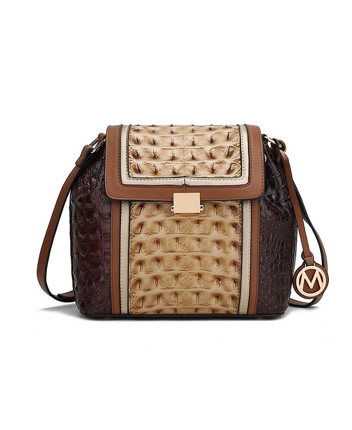 MKF Collection Jamilah Croco-Embossed Crossbody bag - Macy's