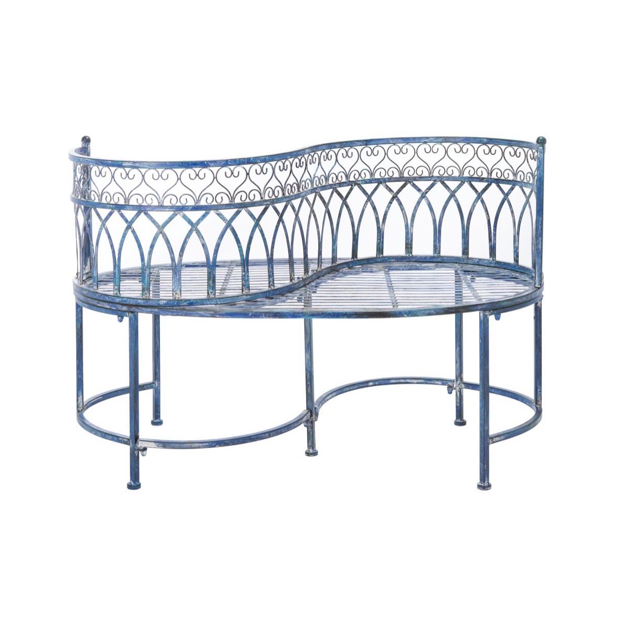 Click here for Lara Kissing Bench - Antique blue prices