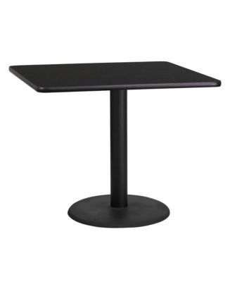 36" Square Laminate Table Top With 24" Round Table Height Base - Macy's