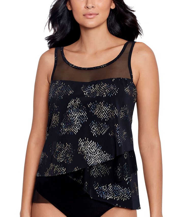 Miraclesuit Womens Iridium Mirage Underwire Tankini Top Macys