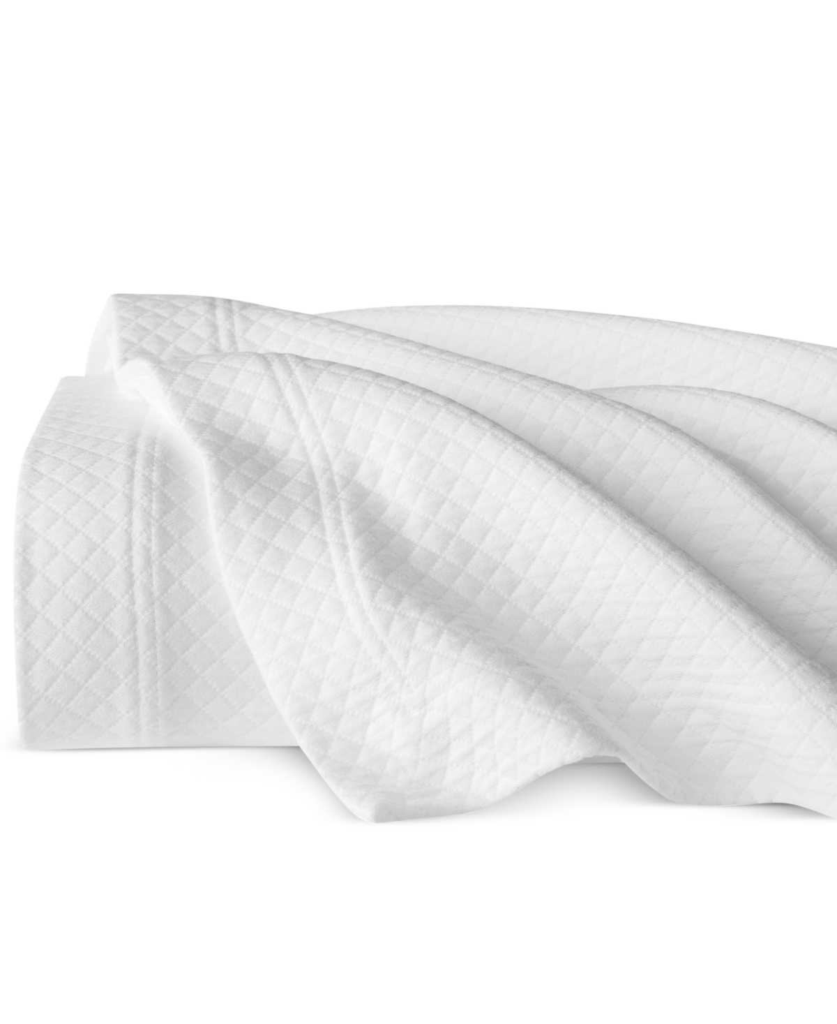 Click here for Sferra Rombo Cotton Coverlet  Full/Queen - White prices