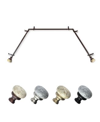 Rod Desyne Merlyn 13/16" Bay Curtain Rod 20-36", 38-72" - Macy's
