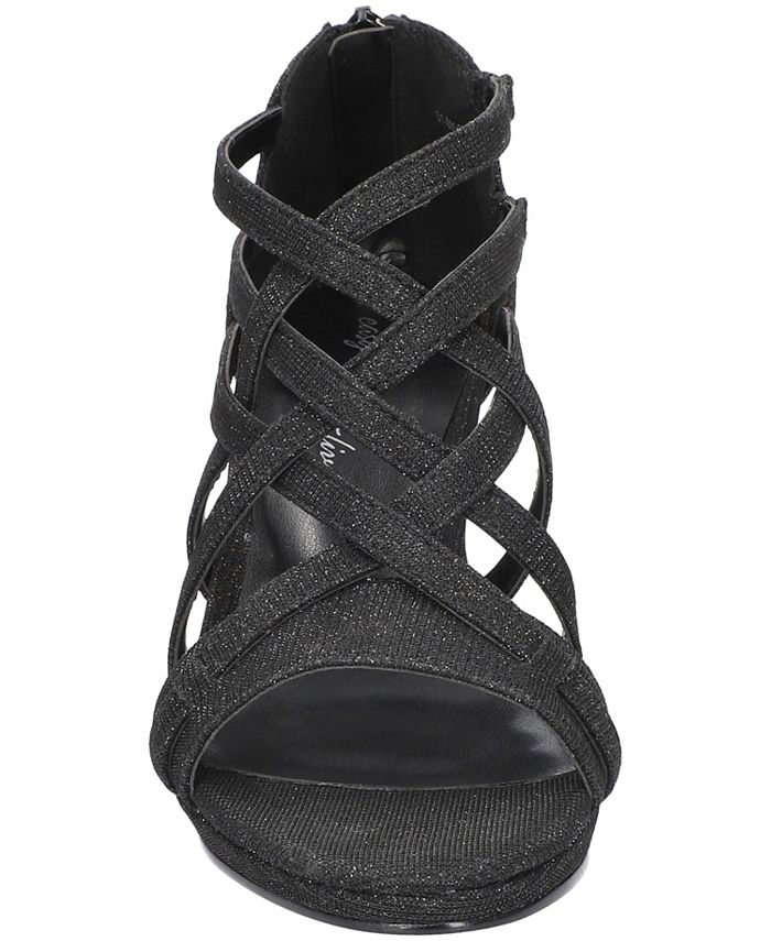 Easy Street Women's Bee Zip Platform Sandals - Macy's