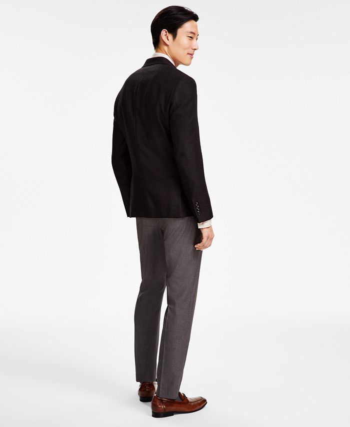 Calvin Klein Men's Slim-Fit Wool Woven Herringbone Sport Coat - Macy's