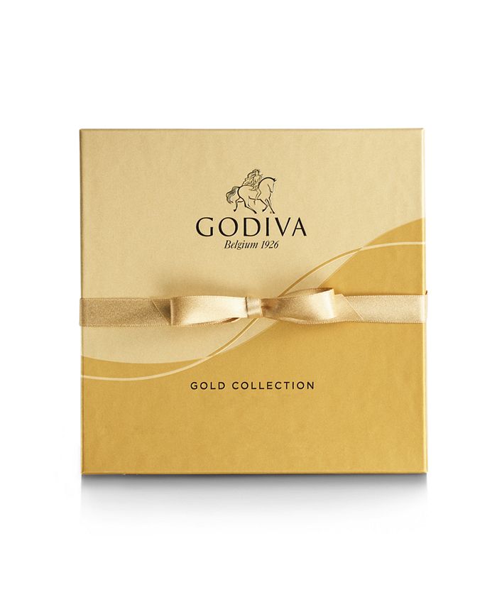 Godiva Ballotin Assorted Chocolate Gold-Tone Ribbon Gift Box, 9 Piece ...