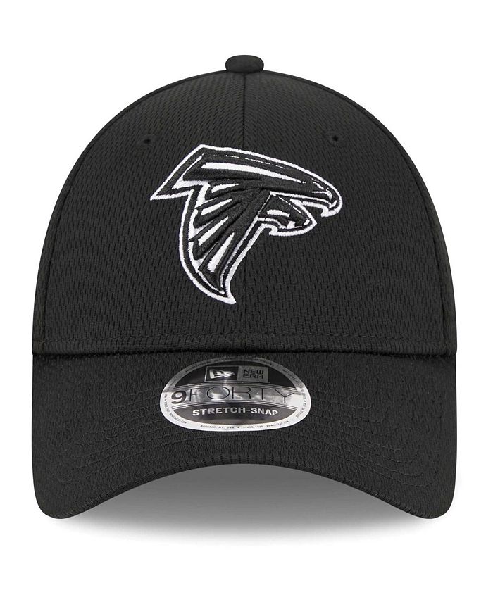 New Era Men's Black Atlanta Falcons Main B-Dub 9FORTY Adjustable Hat ...