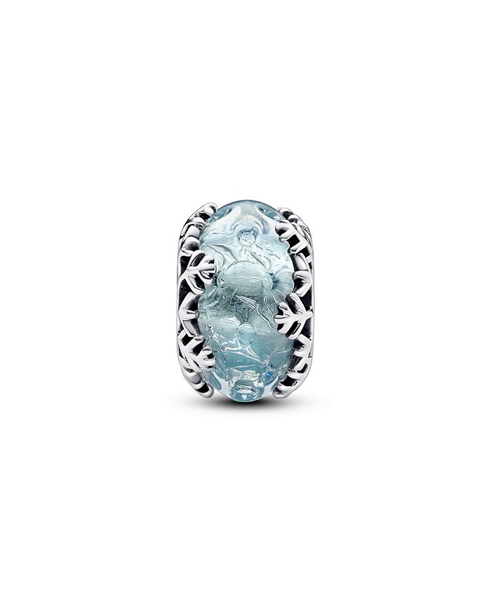 Pandora Sterling Silver Winter Snowflake Murano Charm - Macy's