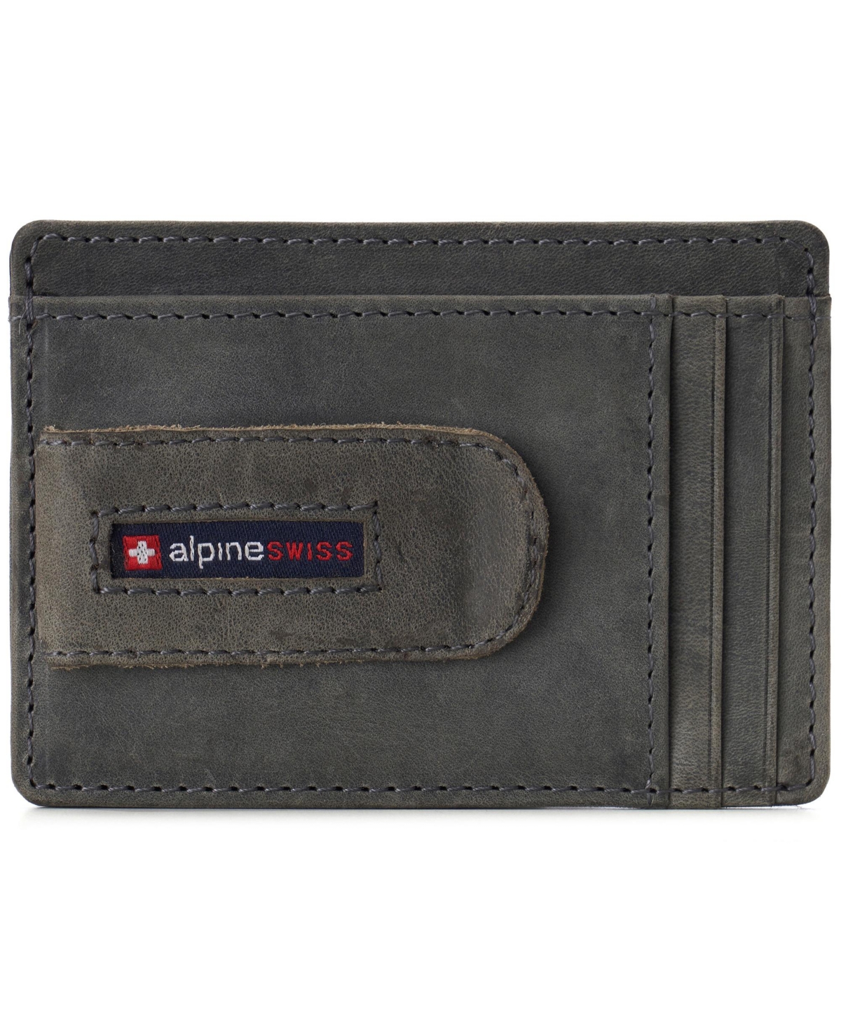 Alpine Swiss Mens Rfid Safe Money Clip Wallet Minimalist Id Window Card ...