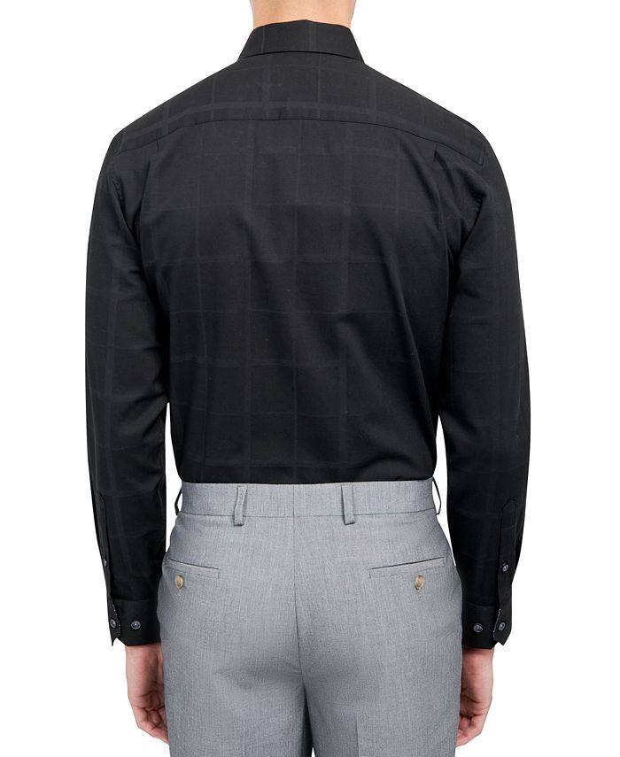 MICHELSONS OF LONDON Men's Regular-Fit Check Dress Shirt - Macy's