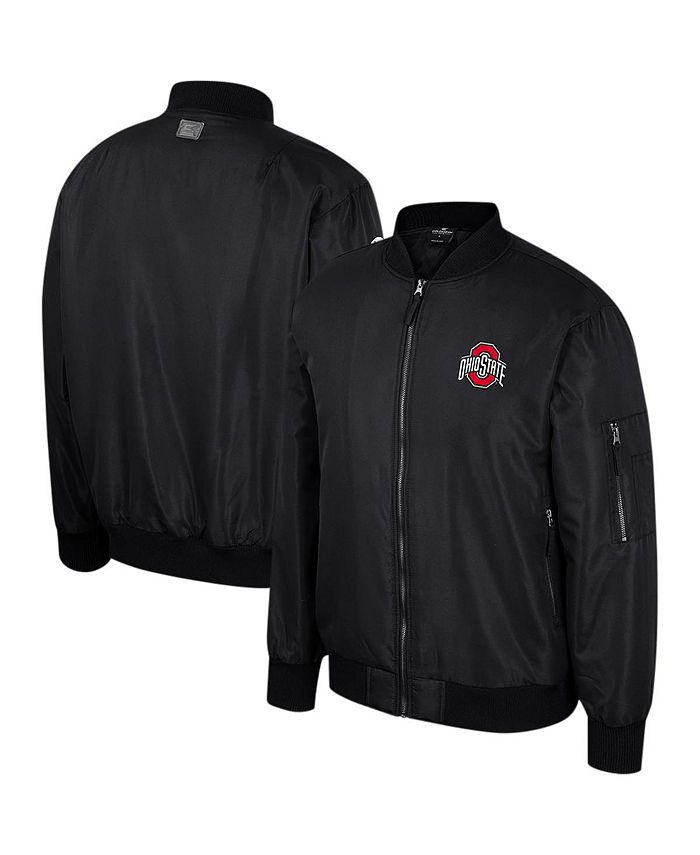 Colosseum Men's Black Ohio State Buckeyes Full-Zip Bomber Jacket - Macy's